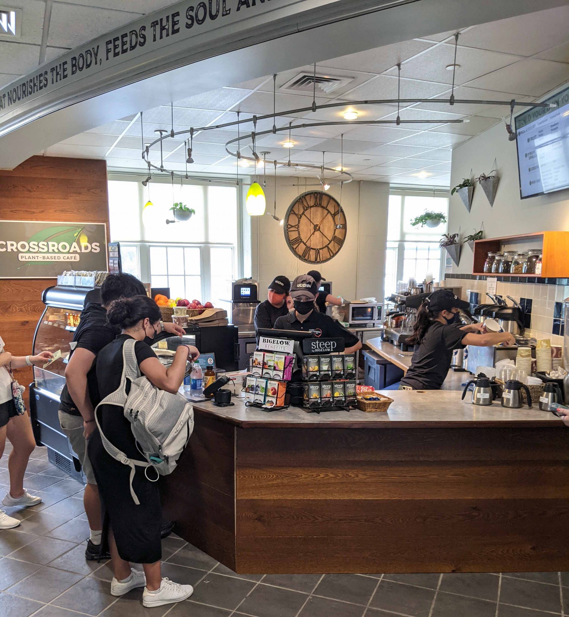 Plant-based Café, CrossRoads, Opens in Wilbur Cross Building | Dining ...